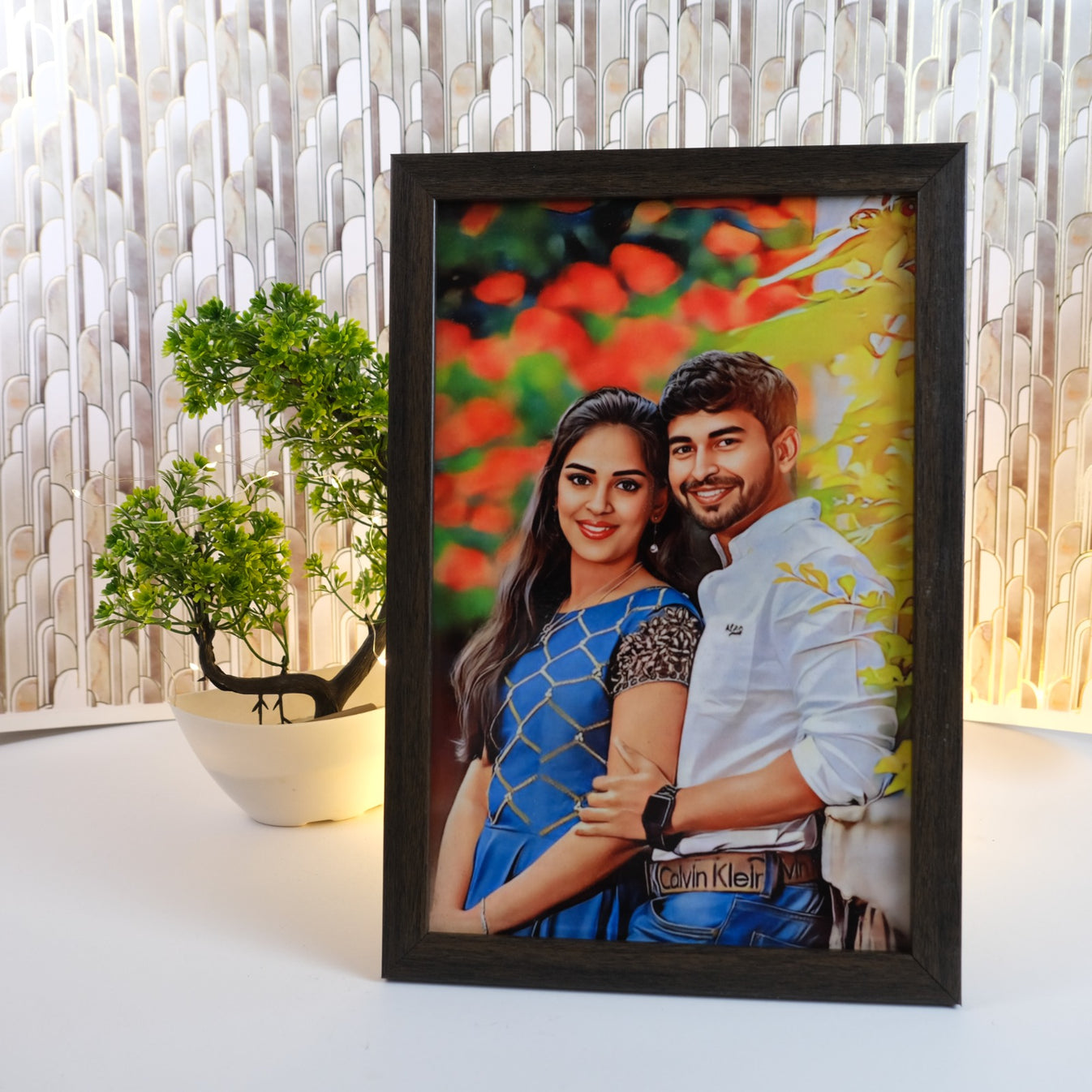 Personalized Wooden Painting Photo Frame - 6x9 Inch – Play Creative